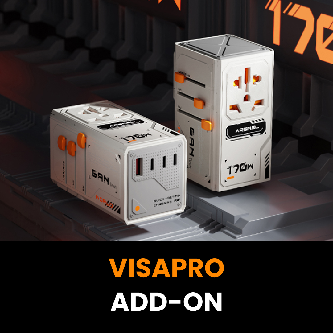 [ADD-ON] VISAPRO | World's First Mecha All-in-One 170W Charger & Trave ...